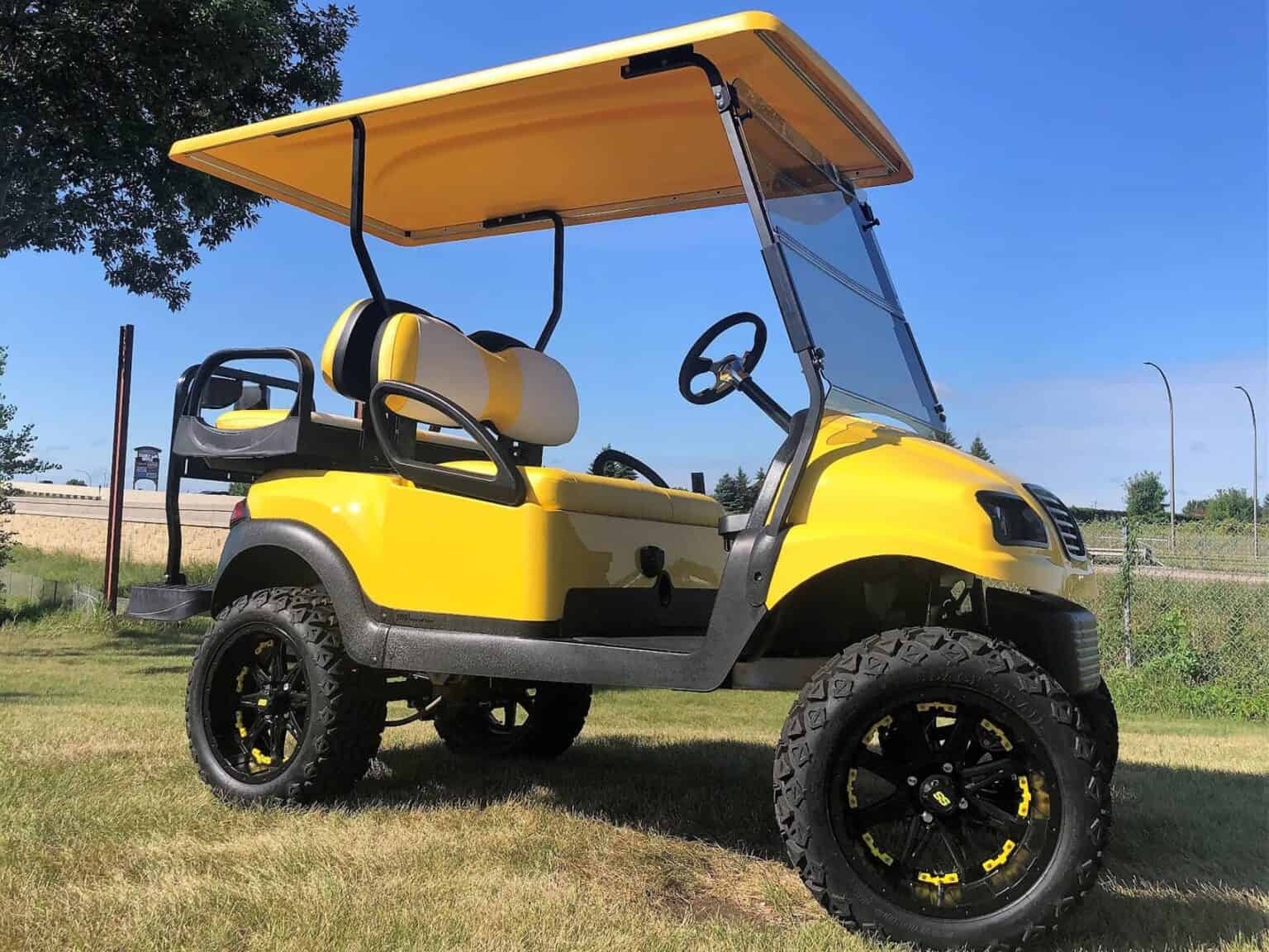 Custom Yellow Golf Cart Gallery - The Best Yellow Golf Carts